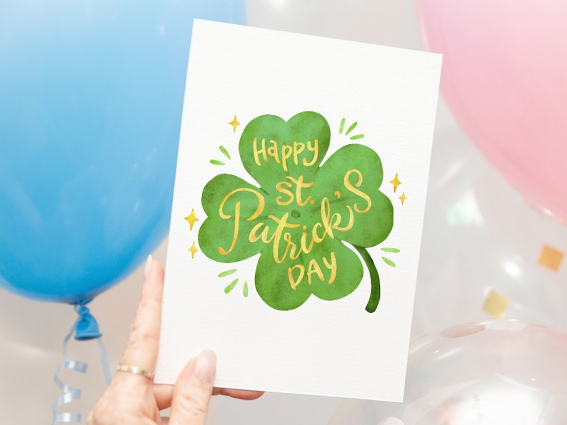 St Patricks Day Card PRINTABLE DOWNLOADABLE - Etsy