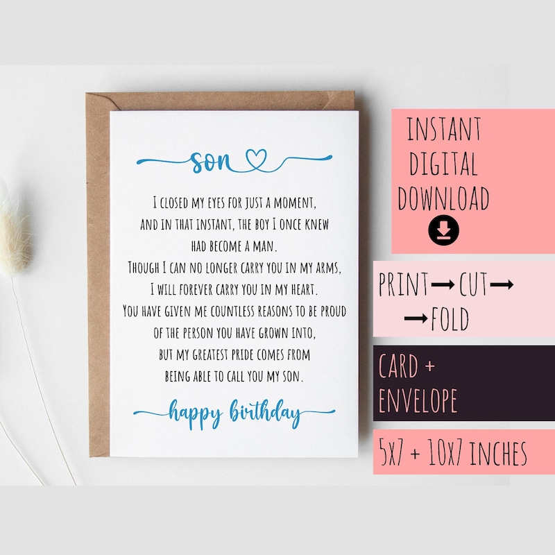 Our Son Digital Card - Etsy