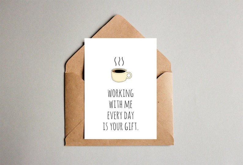 Coworker Greeting Card PRINTABLE DOWNLOADABLE - Etsy