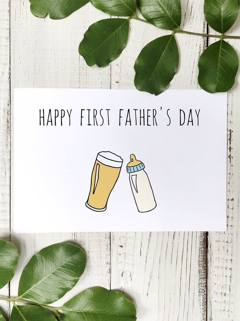 First Fathers Day Cards DOWNLOADABLE - Etsy