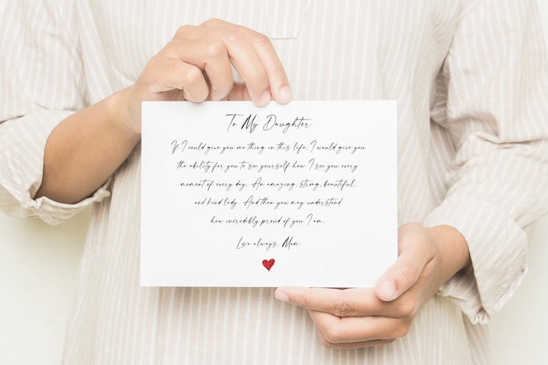 Daughters Birthday Card DIGITAL DOWNLOAD - Etsy