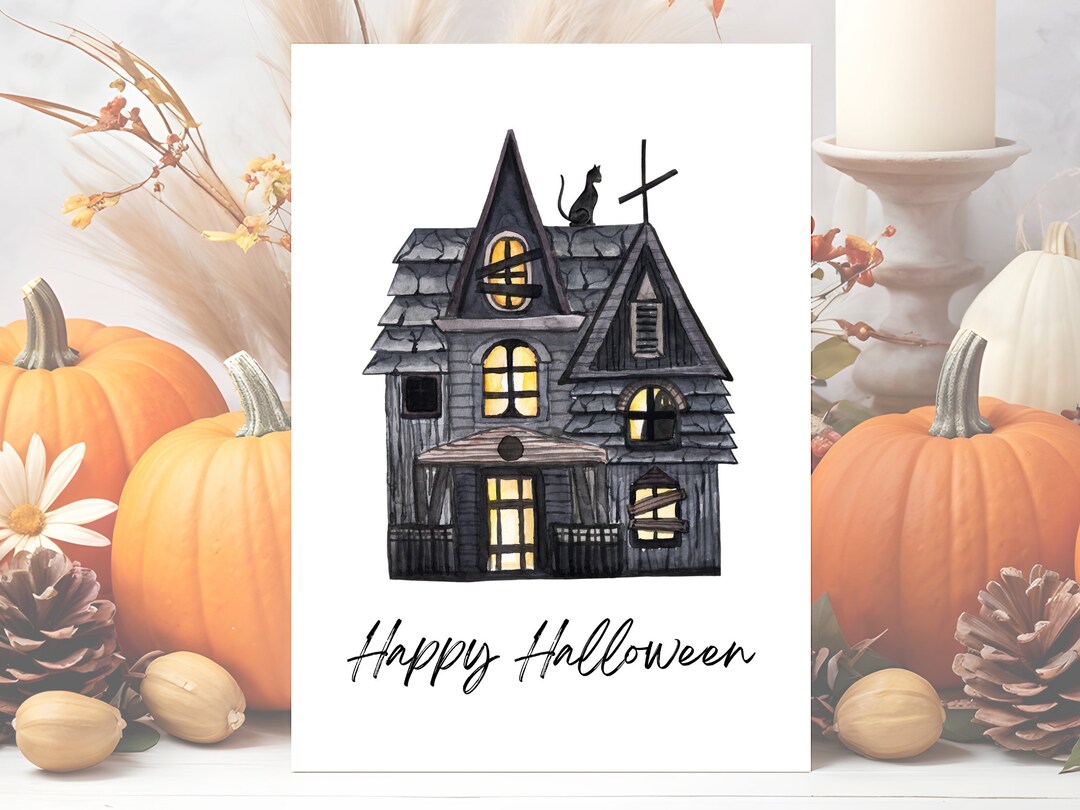 Halloween Cards DIGITAL, DOWNLOADABLE - Etsy