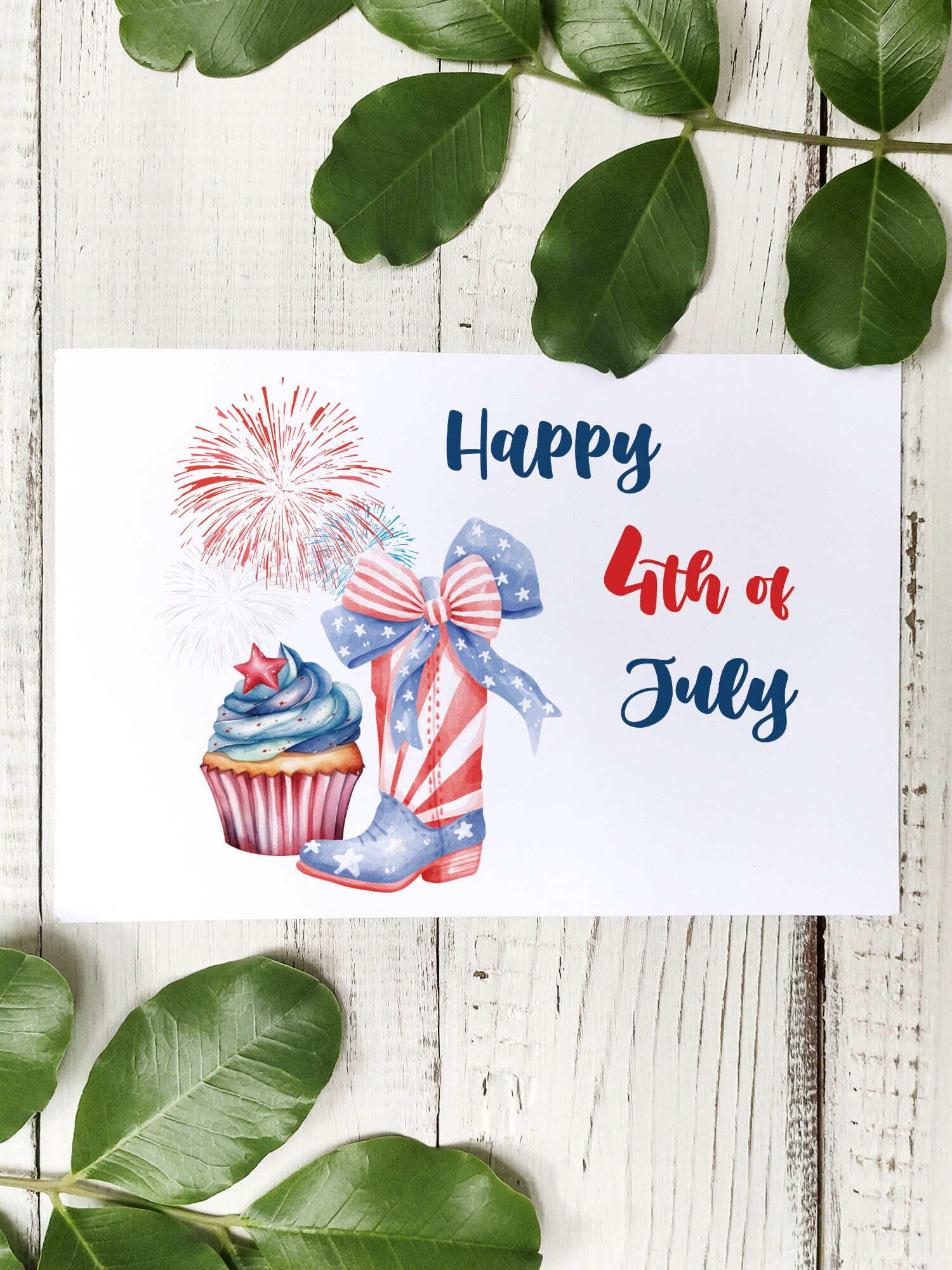4th of July Cards DOWNLOADABLE, PRINTABLE - Etsy
