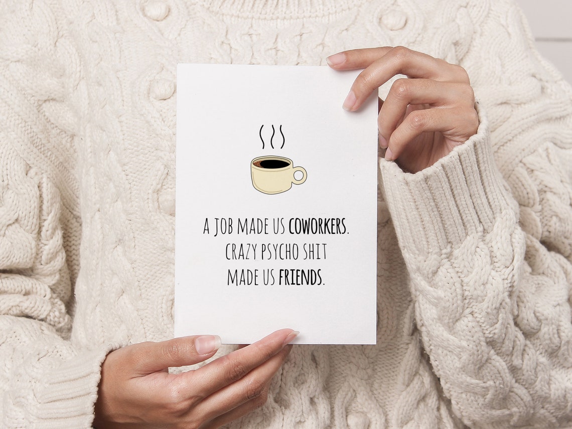 Coworker Greeting Card PRINTABLE DOWNLOAD, Colleague Birthday Gift - Etsy