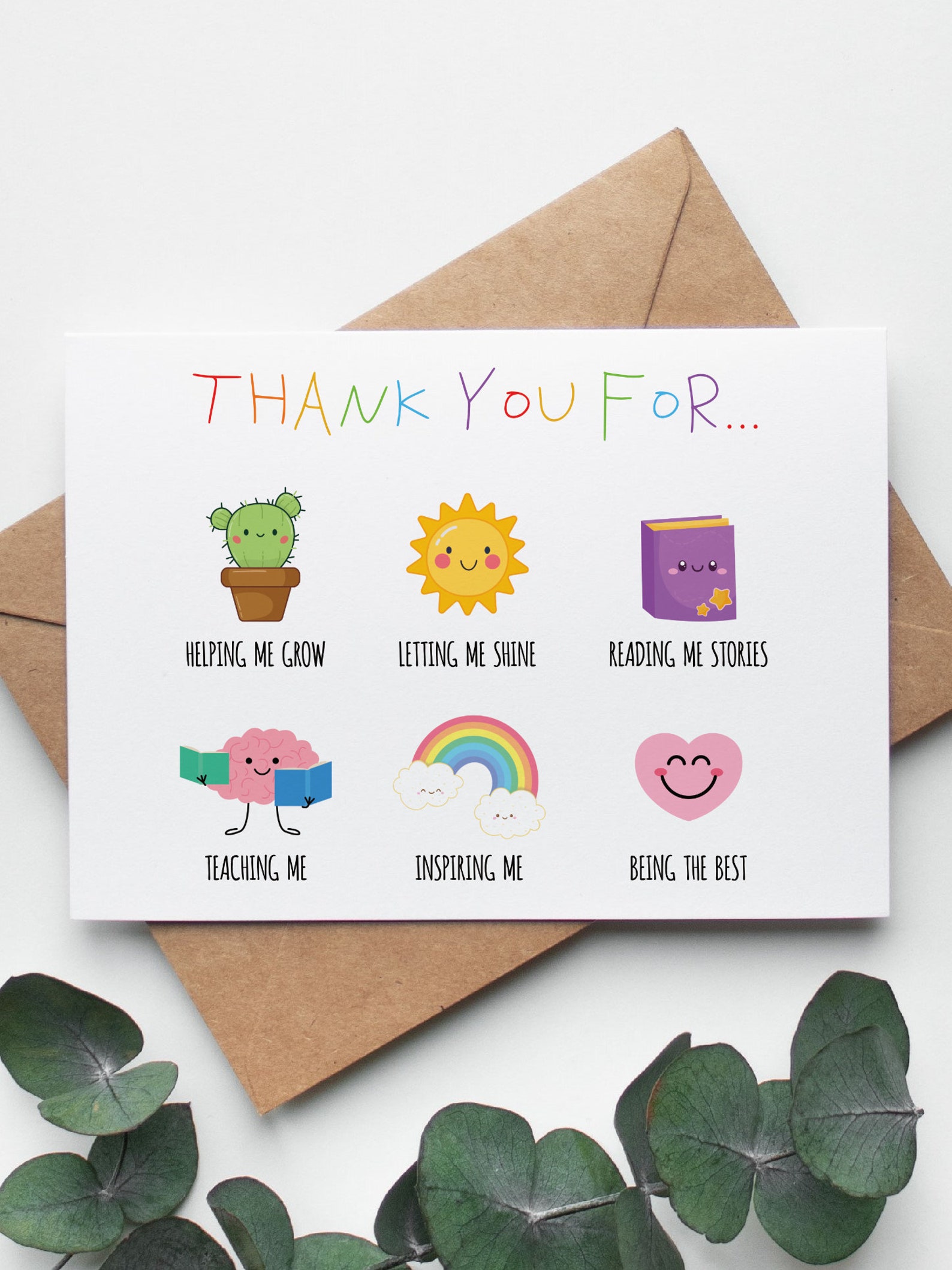 Teacher Appreciation Card DOWNLOADABLE, PRINTABLE - Etsy