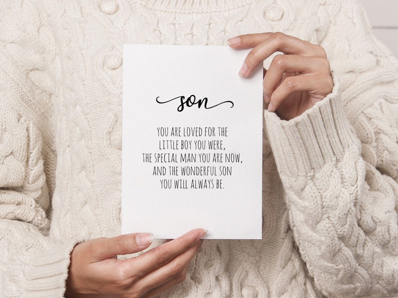 Sons Birthday Card INSTANT DOWNLOAD Printable - Etsy