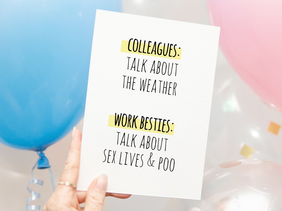 Coworker Greeting Card PRINTABLE DOWNLOAD, Colleague Birthday Gift ...