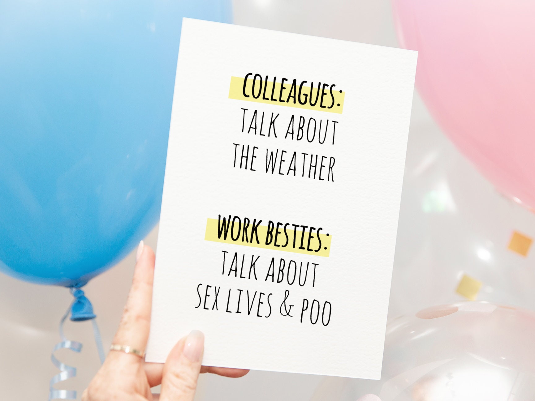 Coworker Greeting Card PRINTABLE DOWNLOAD, Colleague Birthday Gift ...