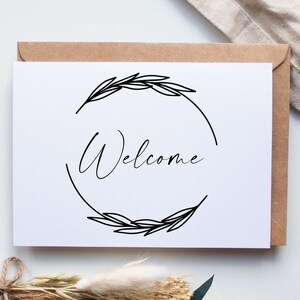 Welcome Greeting Card PRINTABLE, DOWNLOADABLE - Etsy