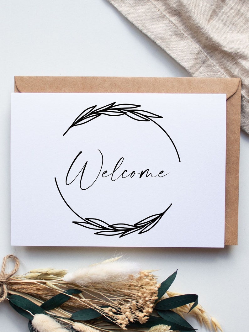 Welcome Greeting Card PRINTABLE, DOWNLOADABLE - Etsy
