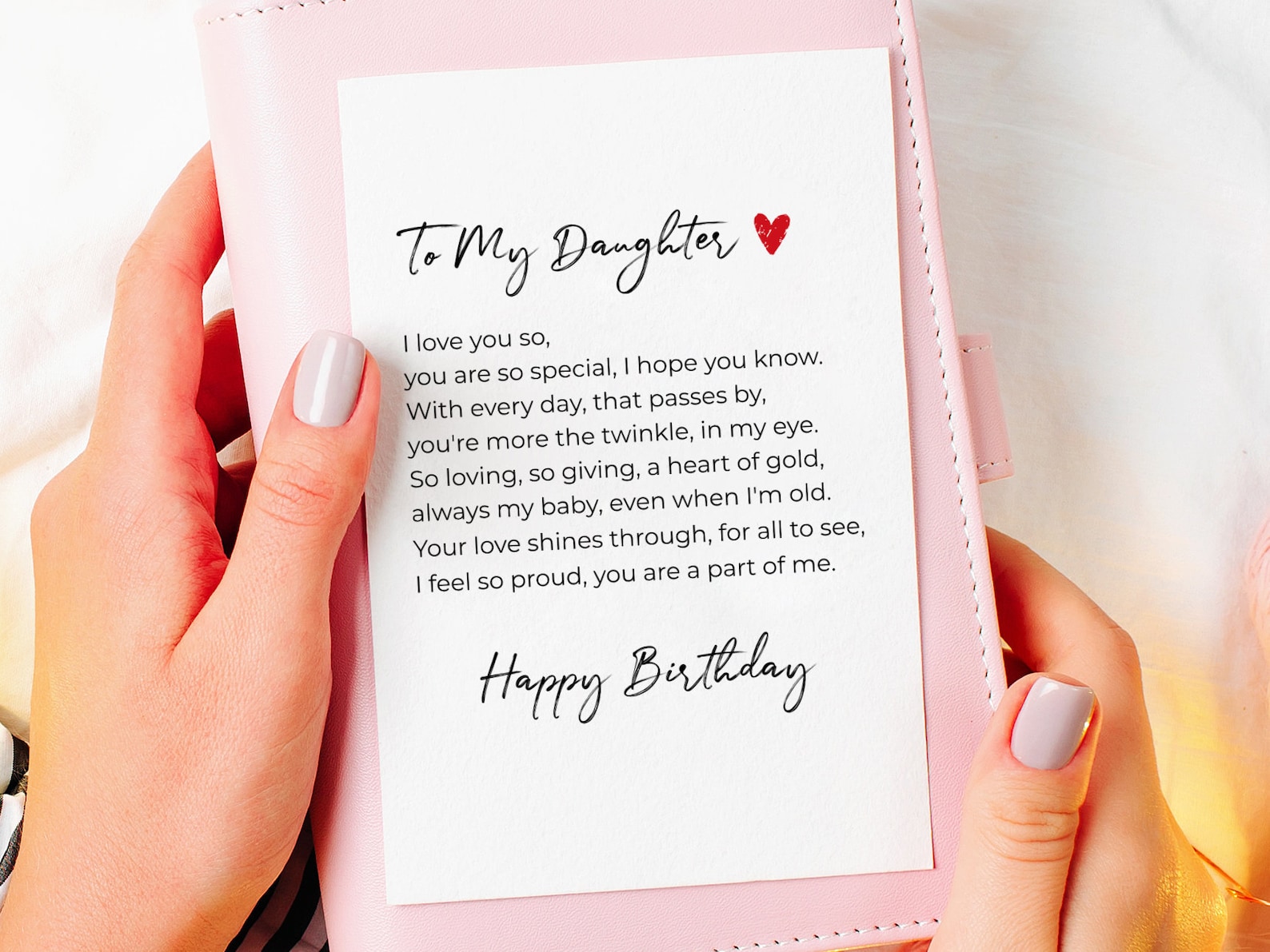 Daughters Birthday Card PRINTABLE DOWNLOAD, Gifts for Her - Etsy