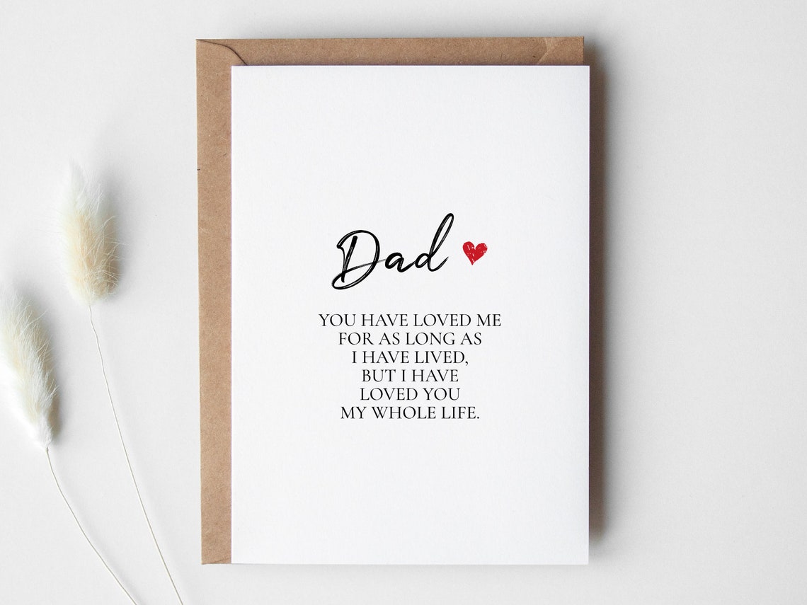 Dad Birthday Card PRINTABLE DOWNLOAD, Fathers Day Gift - Etsy