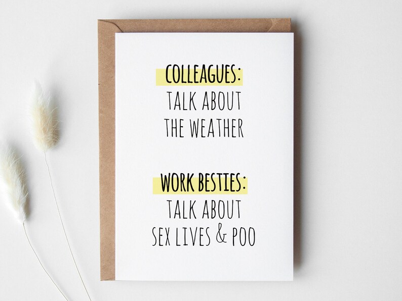 Coworker Greeting Card PRINTABLE DOWNLOAD, Colleague Birthday Gift ...