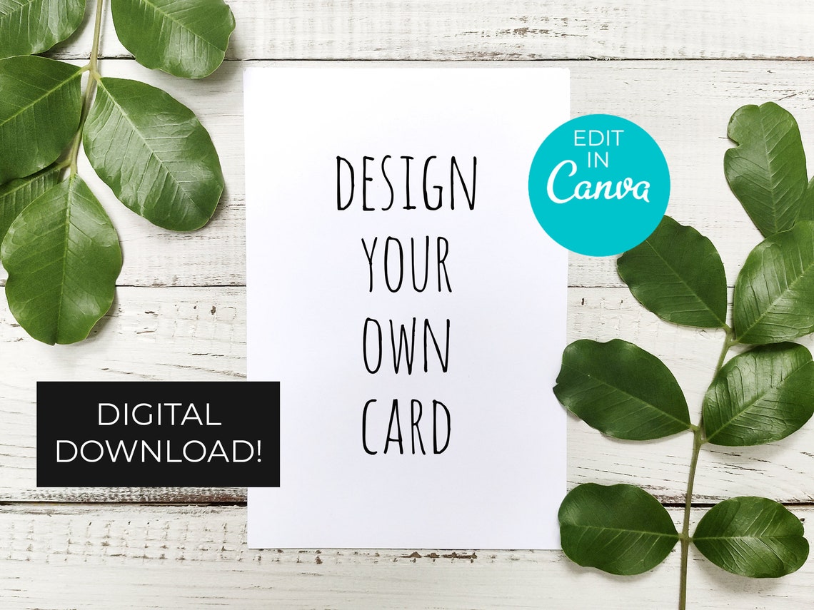 Custom Birthday Card DIGITAL DOWNLOAD, Personalized Anniversary Card ...