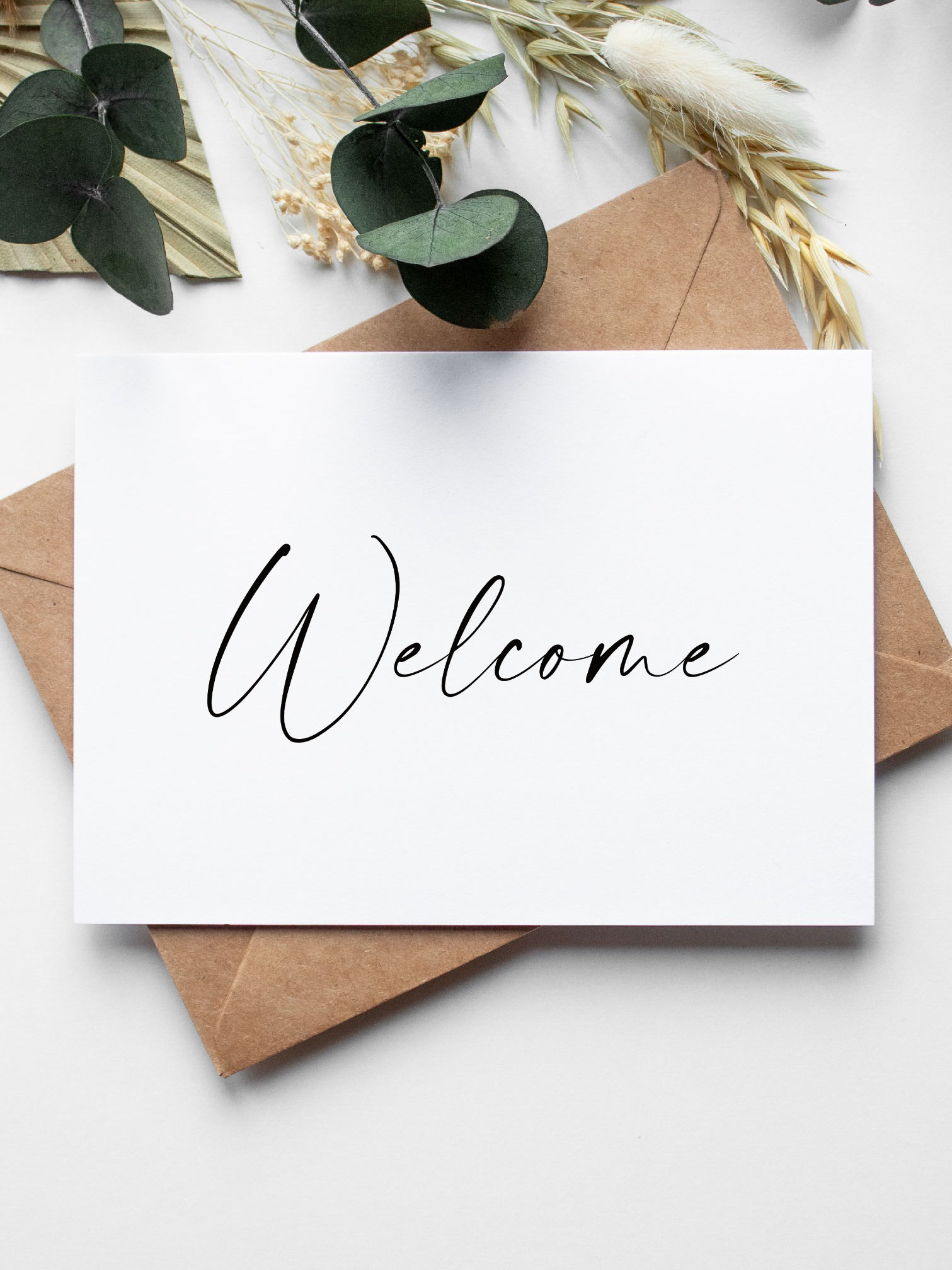 Welcome Greeting Card PRINTABLE, DOWNLOADABLE - Etsy