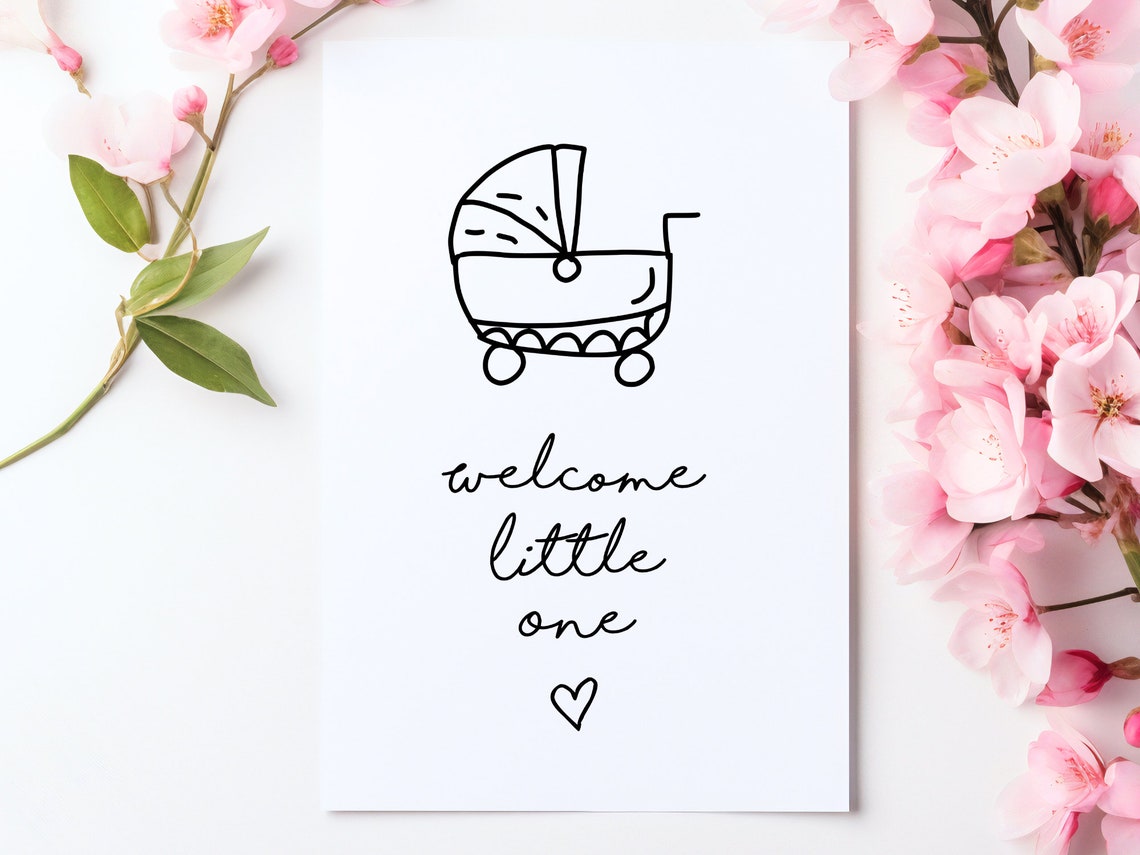 New Baby Card PRINTABLE DOWNLOAD - Etsy