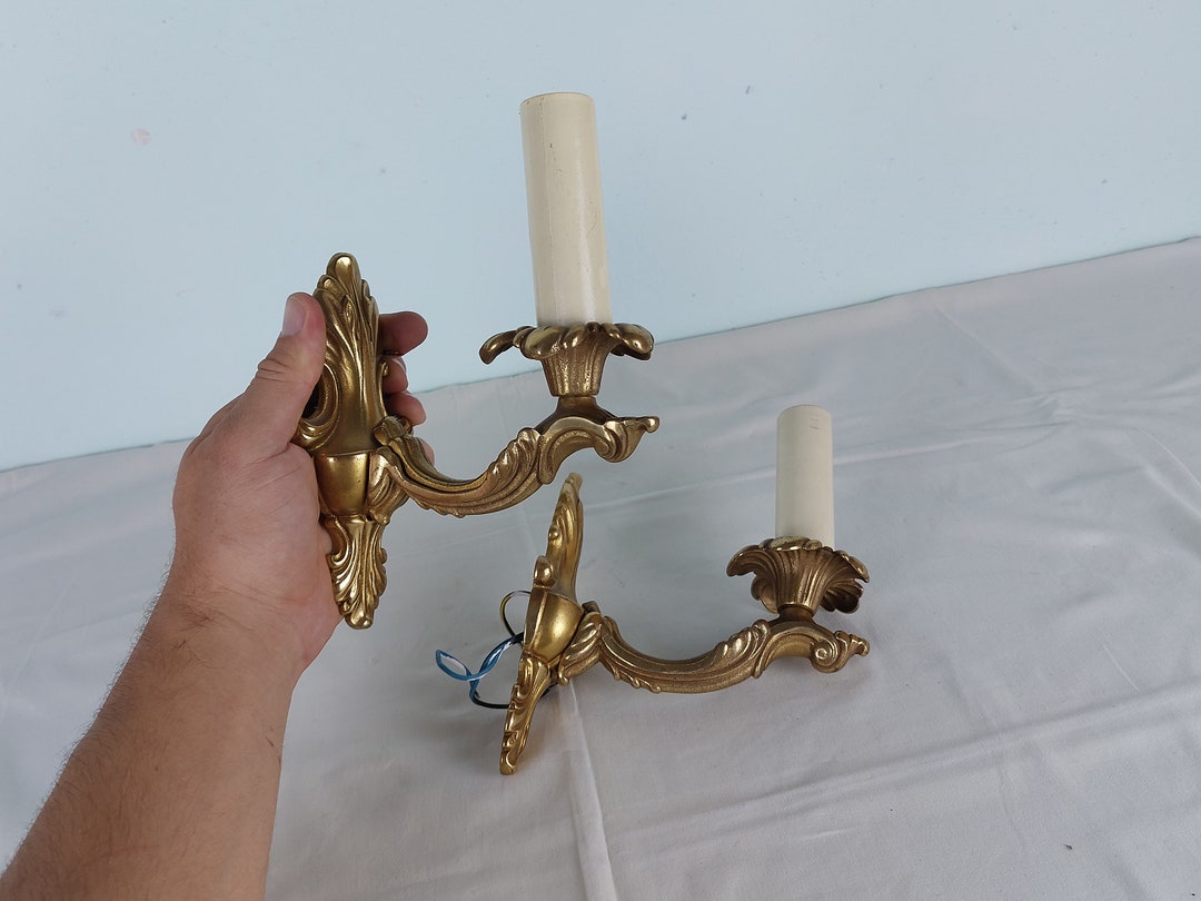 Romantic Pair Wall Lamp Candle Lamp Home Decor Silver - Etsy