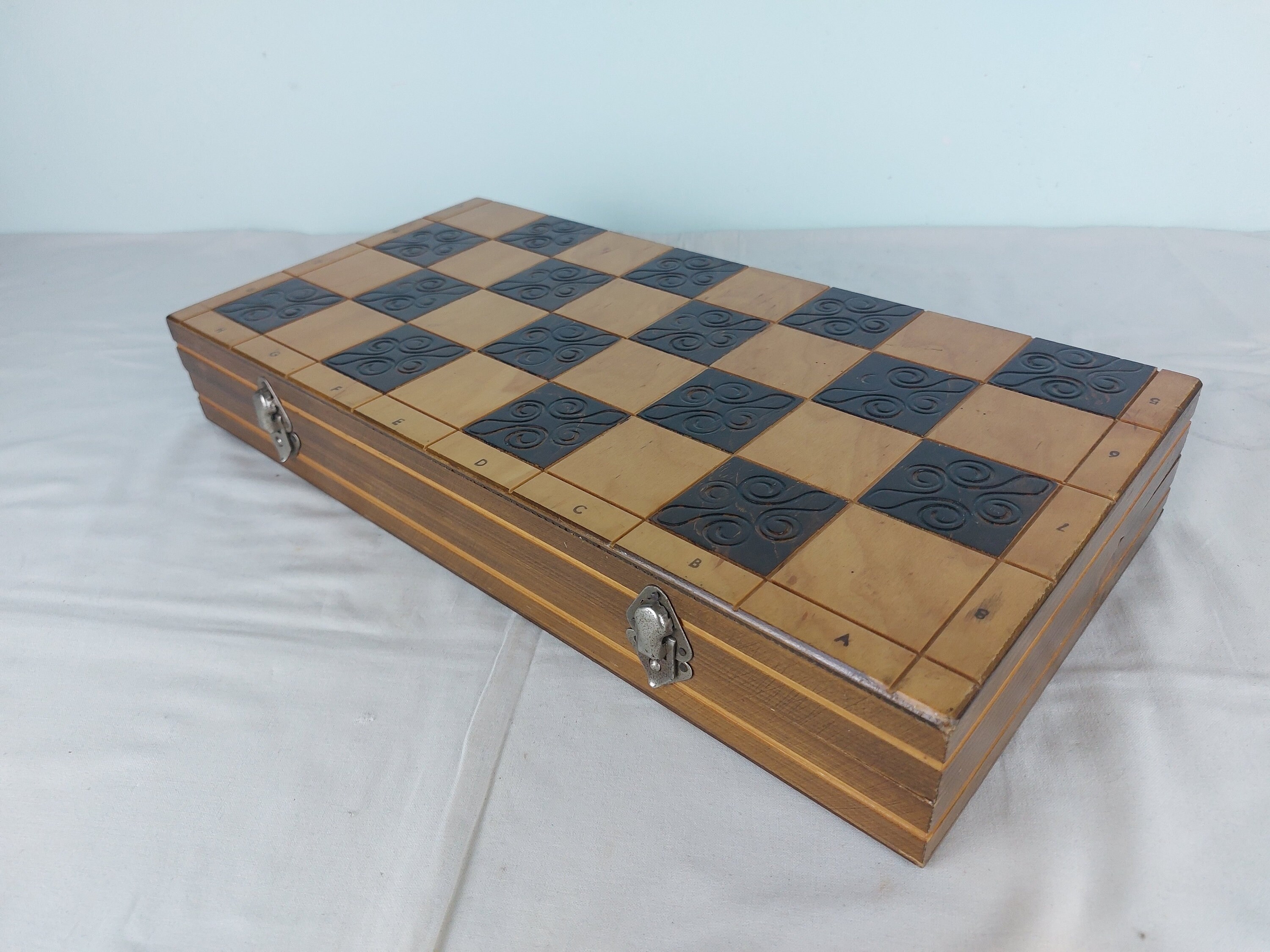 Beautiful Chess Set, Vintage Wooden Chess Set, Retro Chess Set, Gift ...
