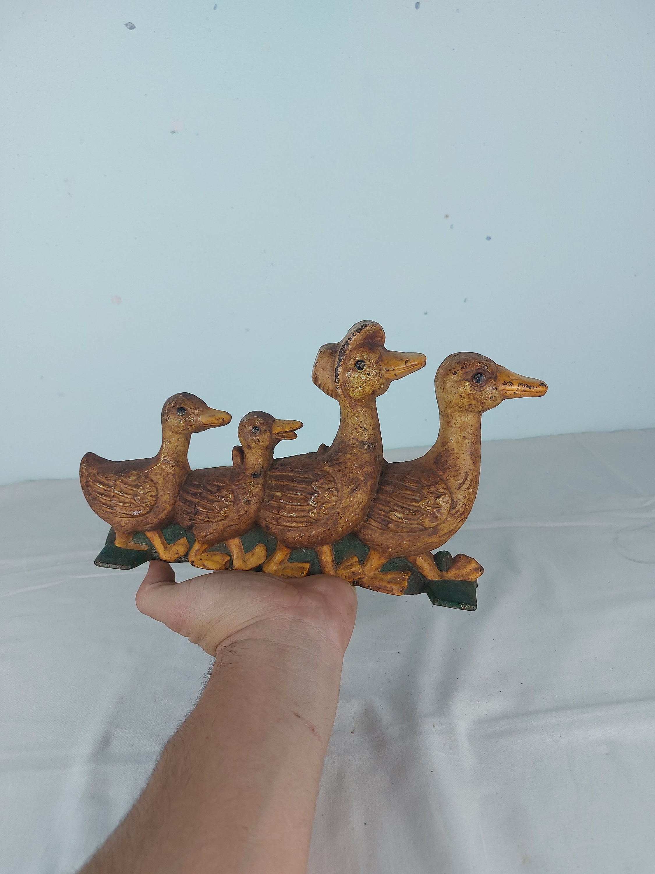 Doors Stopper, Ducks Family, Sculpture, Vintage, Retro, Rusty, Metal - Etsy