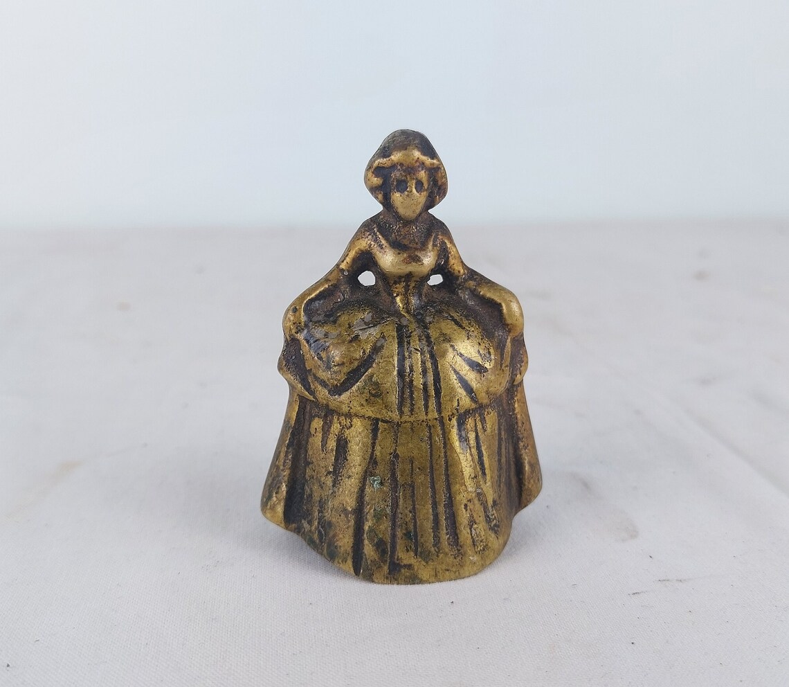 Brass Lady Bell, Collectable Bell, Vintage Bell, Retro Bell, Beautiful ...