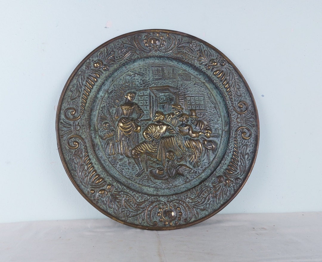 Large Drinks Plate Collectable Plate Wall Plate Metal - Etsy