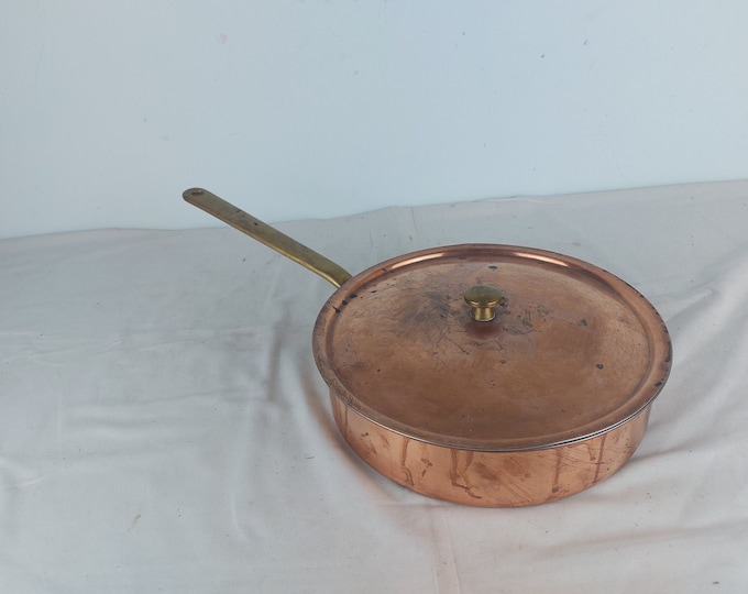 Spring Culinox Copper Pan With Matching Lid-stainless Steel Lining ...