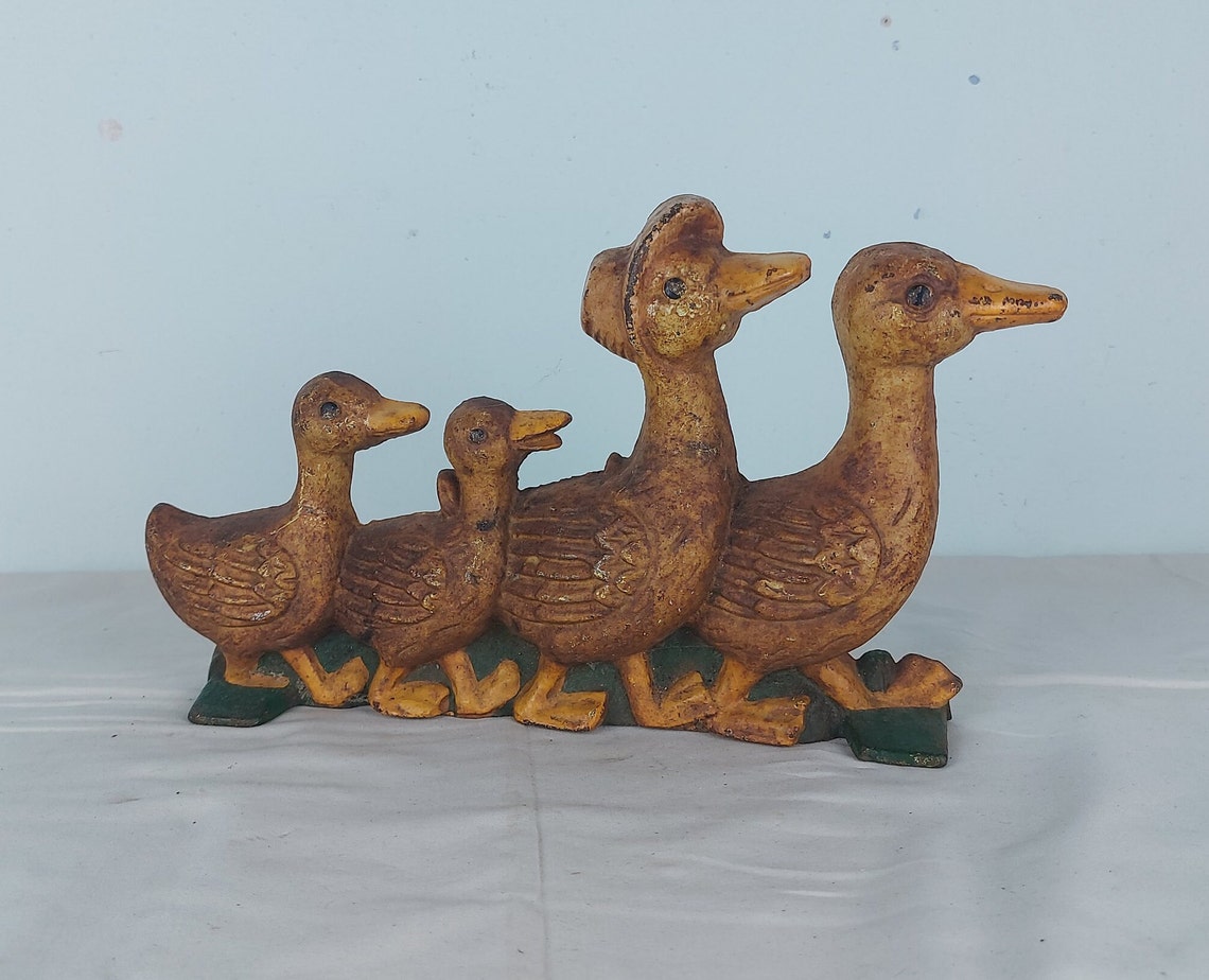 Doors Stopper, Ducks Family, Sculpture, Vintage, Retro, Rusty, Metal - Etsy