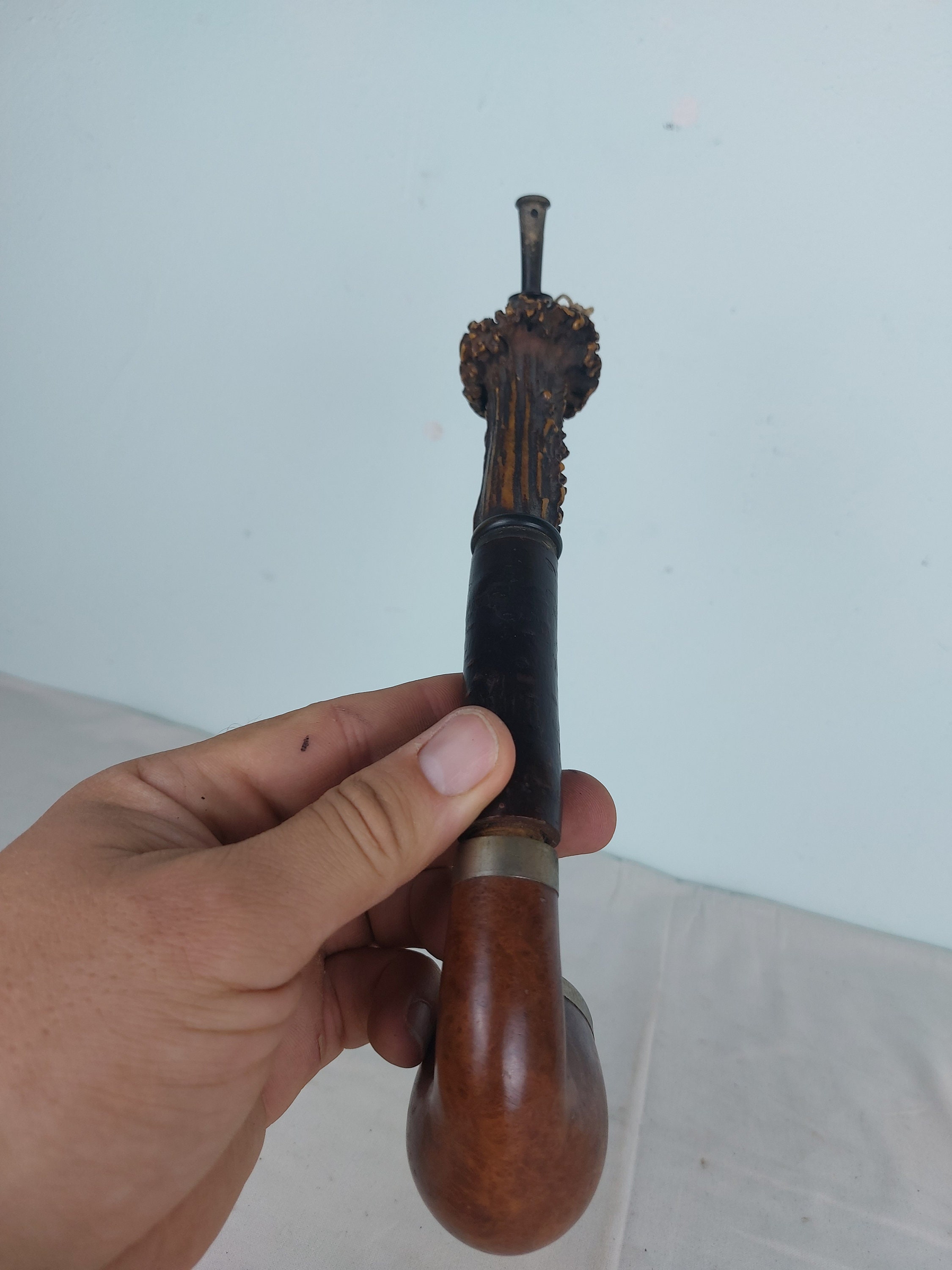 Bruyere Pipe, Vintage Pipe, Retro Pipe, Wooden Pipe, Collectible, Deer ...