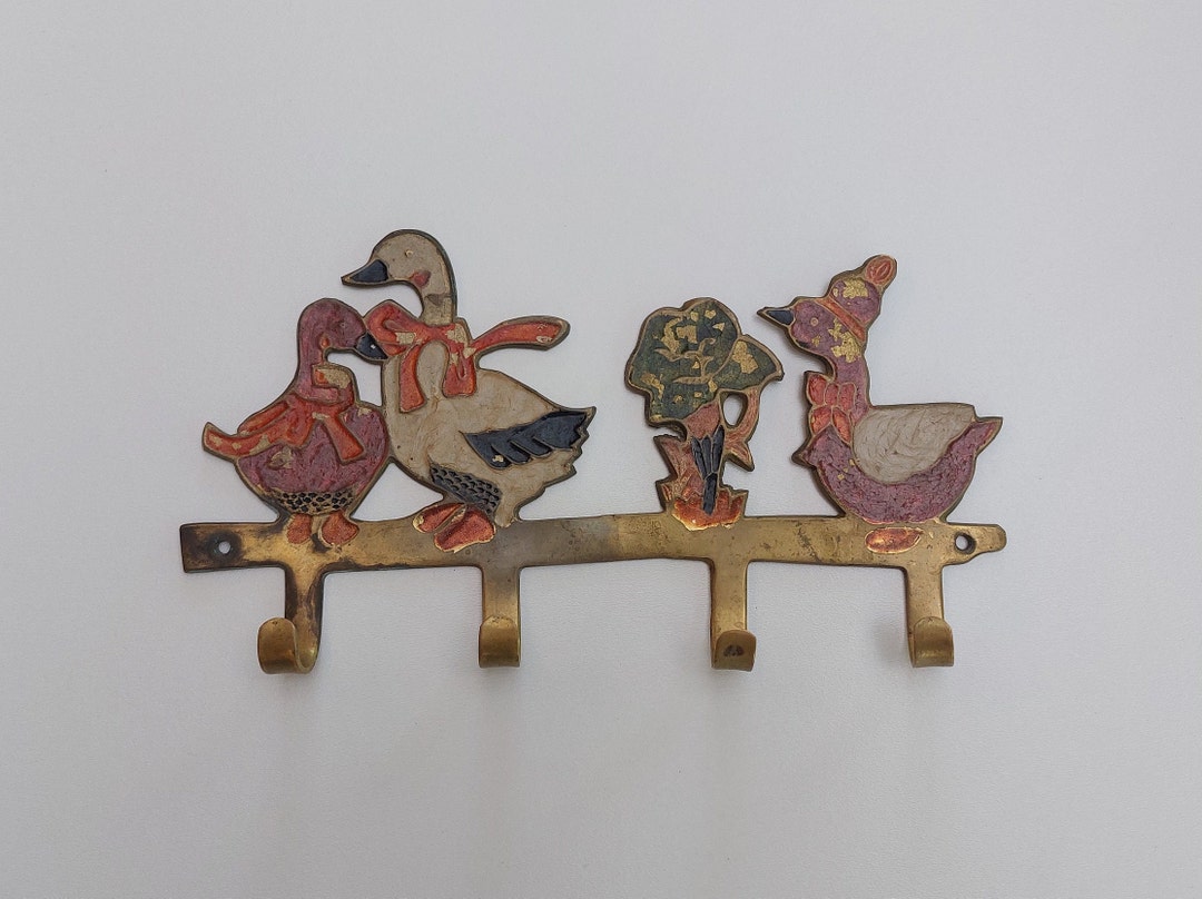Duck Key Holder, Duck Brass, Vintage, Wall Decor, Vintage ,retro, Old ...