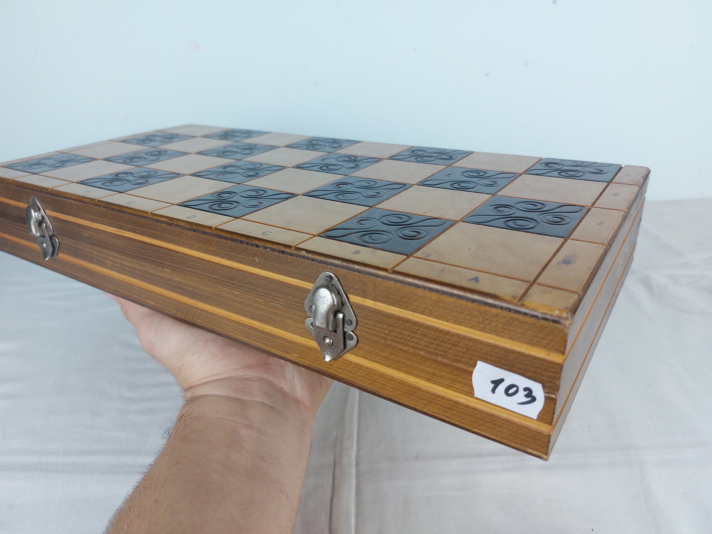 Beautiful Chess Set, Vintage Wooden Chess Set, Retro Chess Set, Gift ...