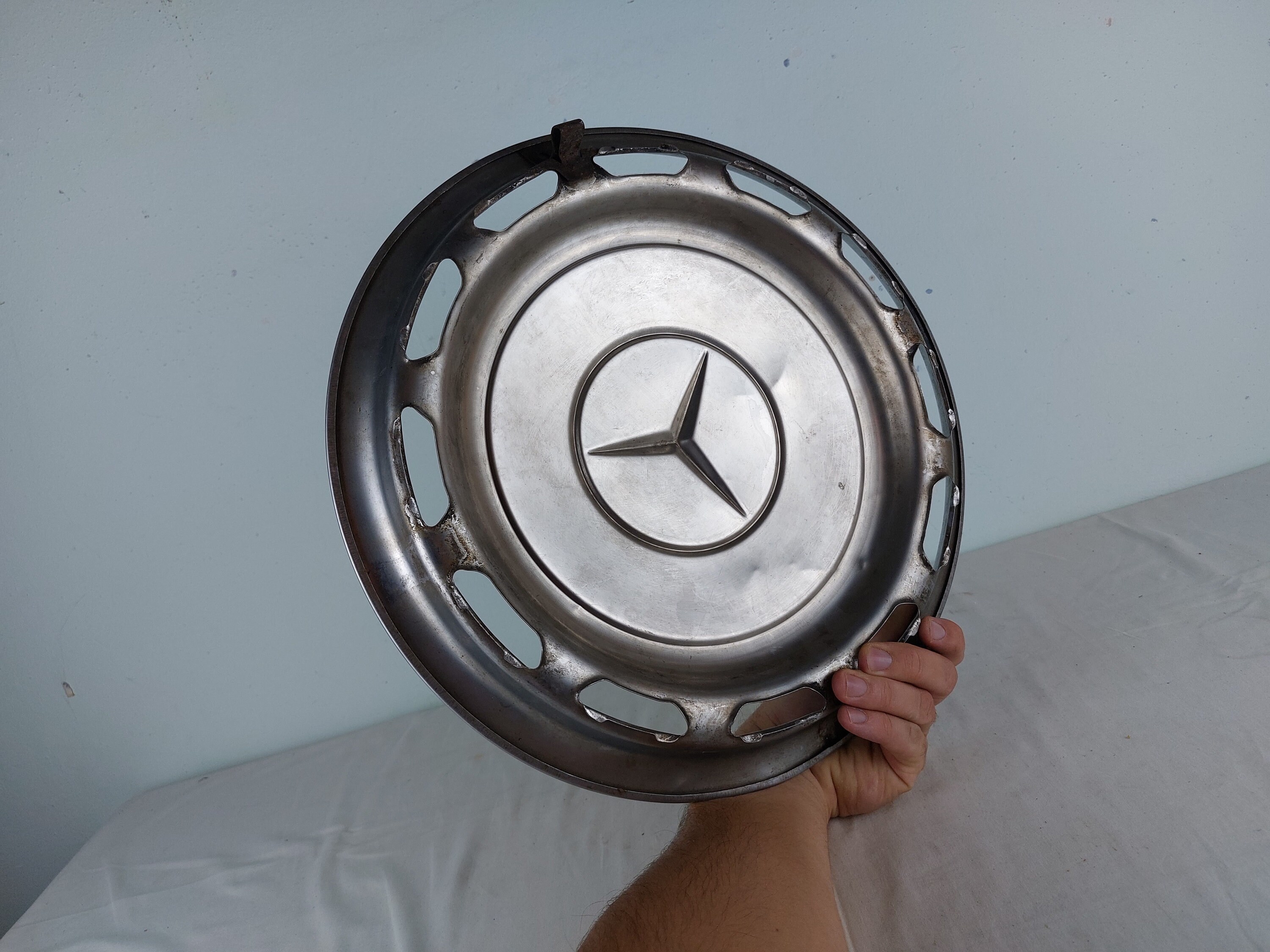 Vintage Mercedes Benz Hubcap Brown Silver Retro Germany - Etsy
