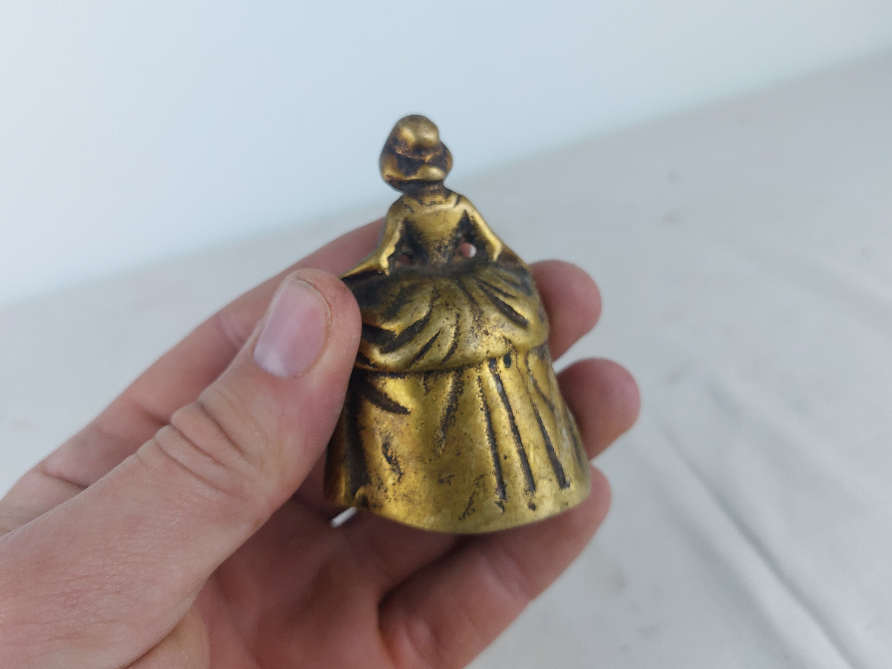 Brass Lady Bell, Collectable Bell, Vintage Bell, Retro Bell, Beautiful ...
