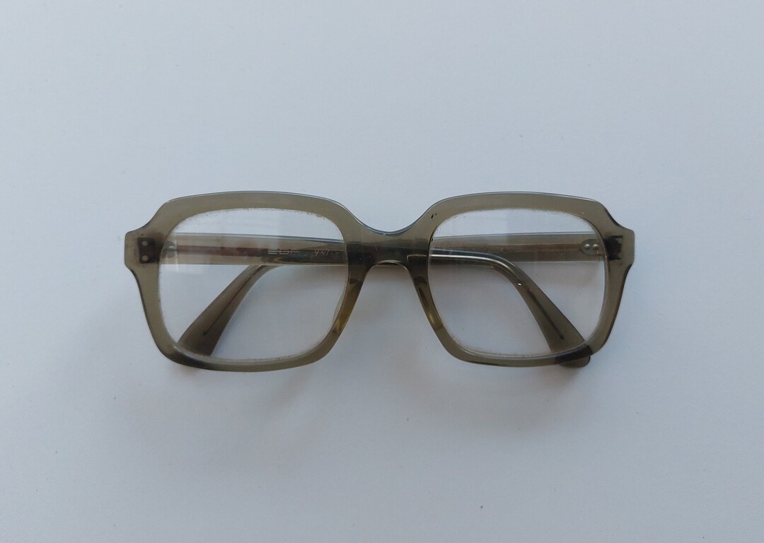 Square Lens Glasses, Dexter Glasses, Grandfather Eyewear, Silver Frame ...