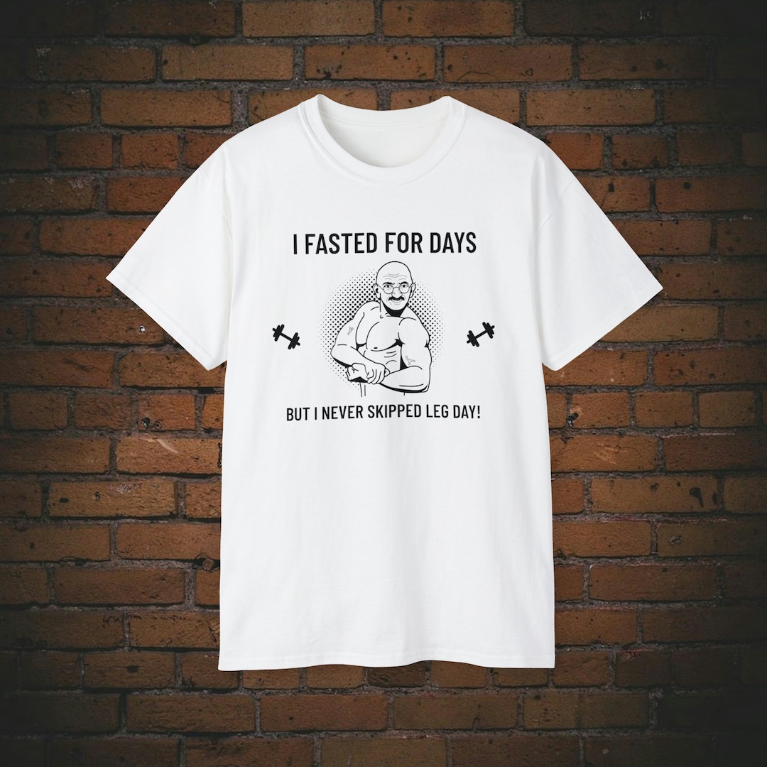 Giga Gandhi Gym Meme T-shirt Meme Shirt Bodybuilding Pump - Etsy