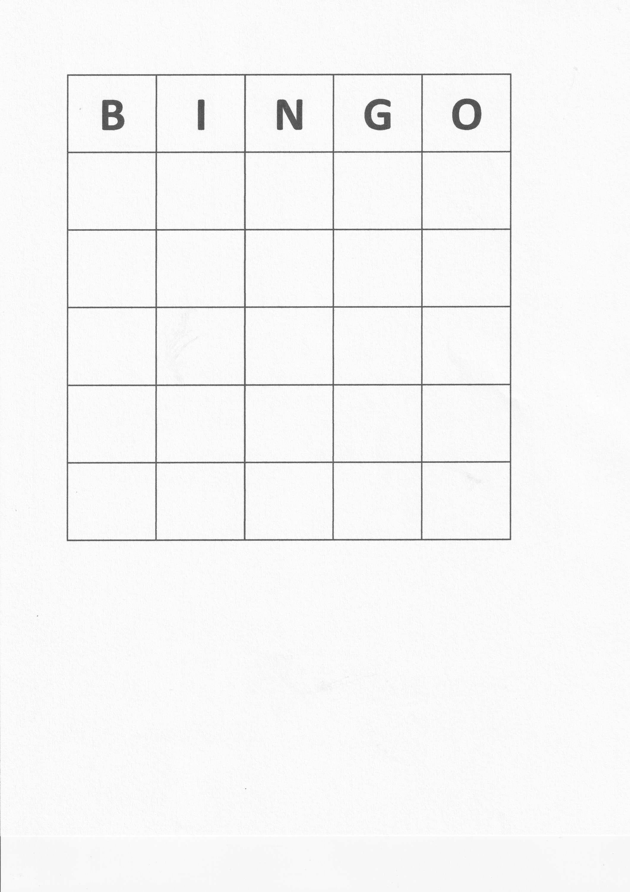 Printable BINGO Card, Basic - Etsy