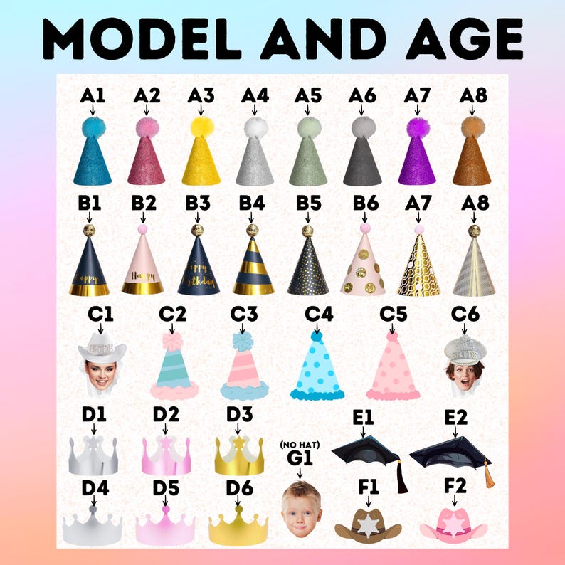 Adult Face Photo Straws,custom Party Hat Drink Stirrer,gold and Silver ...