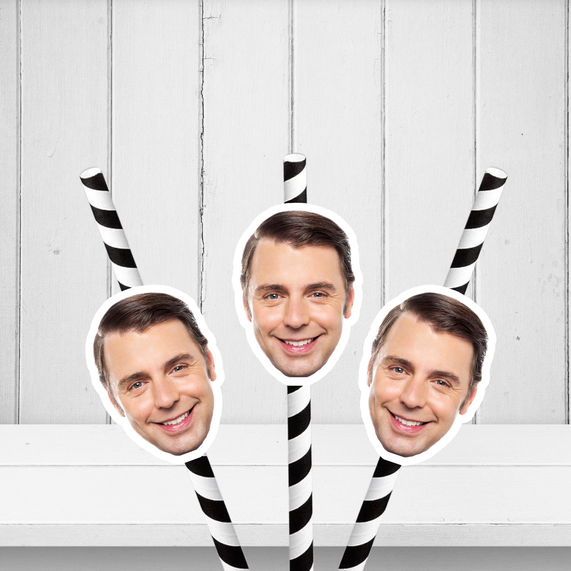 Adult Picture Straw,custom Face Swizzle Sticks,birthday Drink Stirrer ...