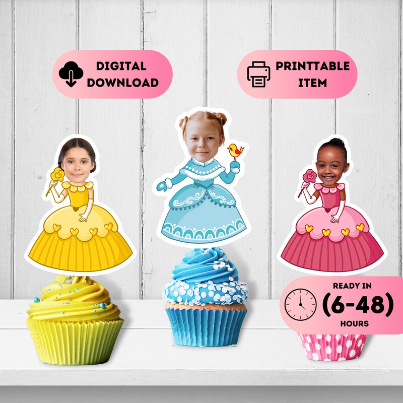 Princess Cake Topper - Etsy