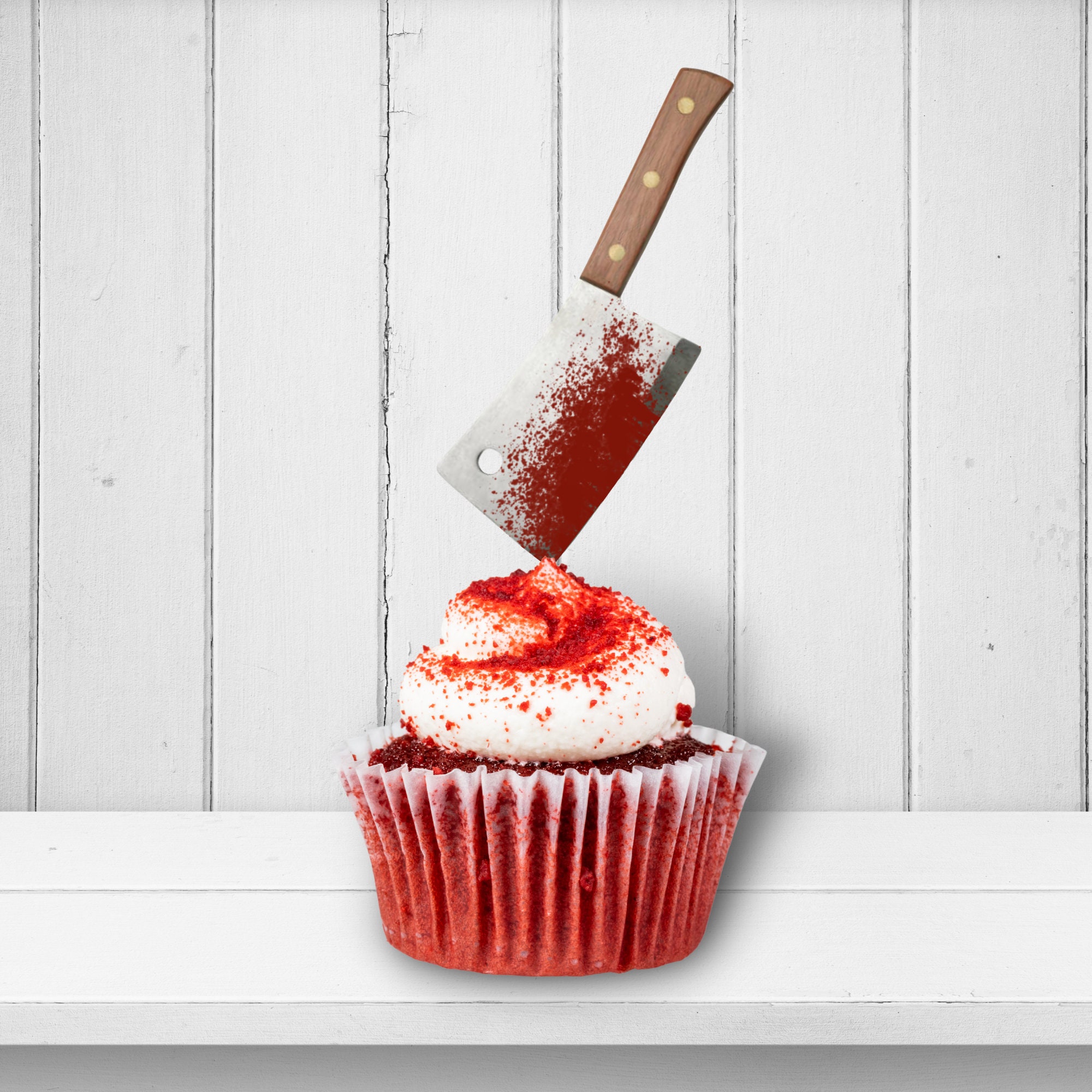 Bloody Cleaver Cupcake Toppers,horror Movie Party Decor,halloween ...