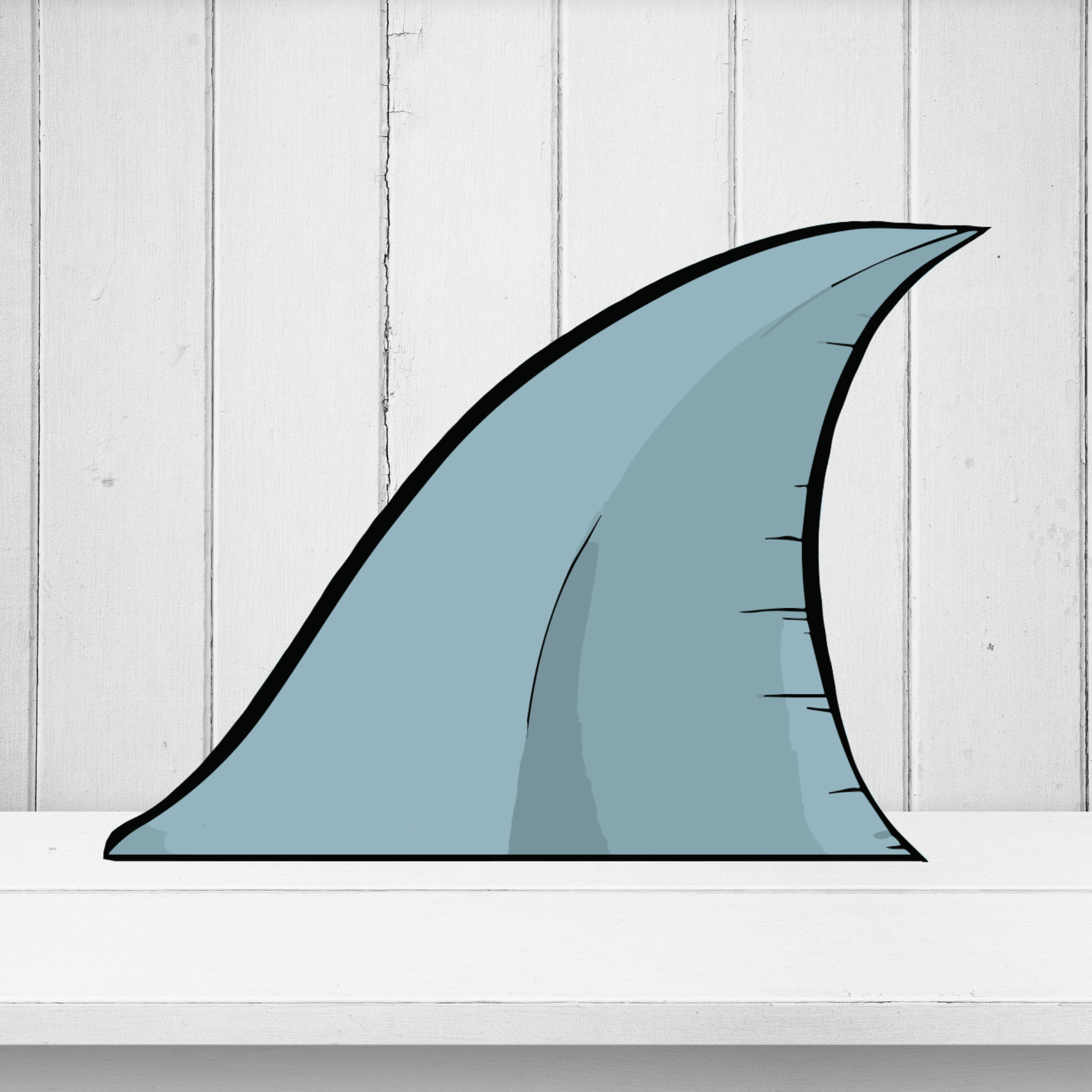 Printable Shark Fin Cupcake Toppers,under the Sea Birthday Party Decal ...