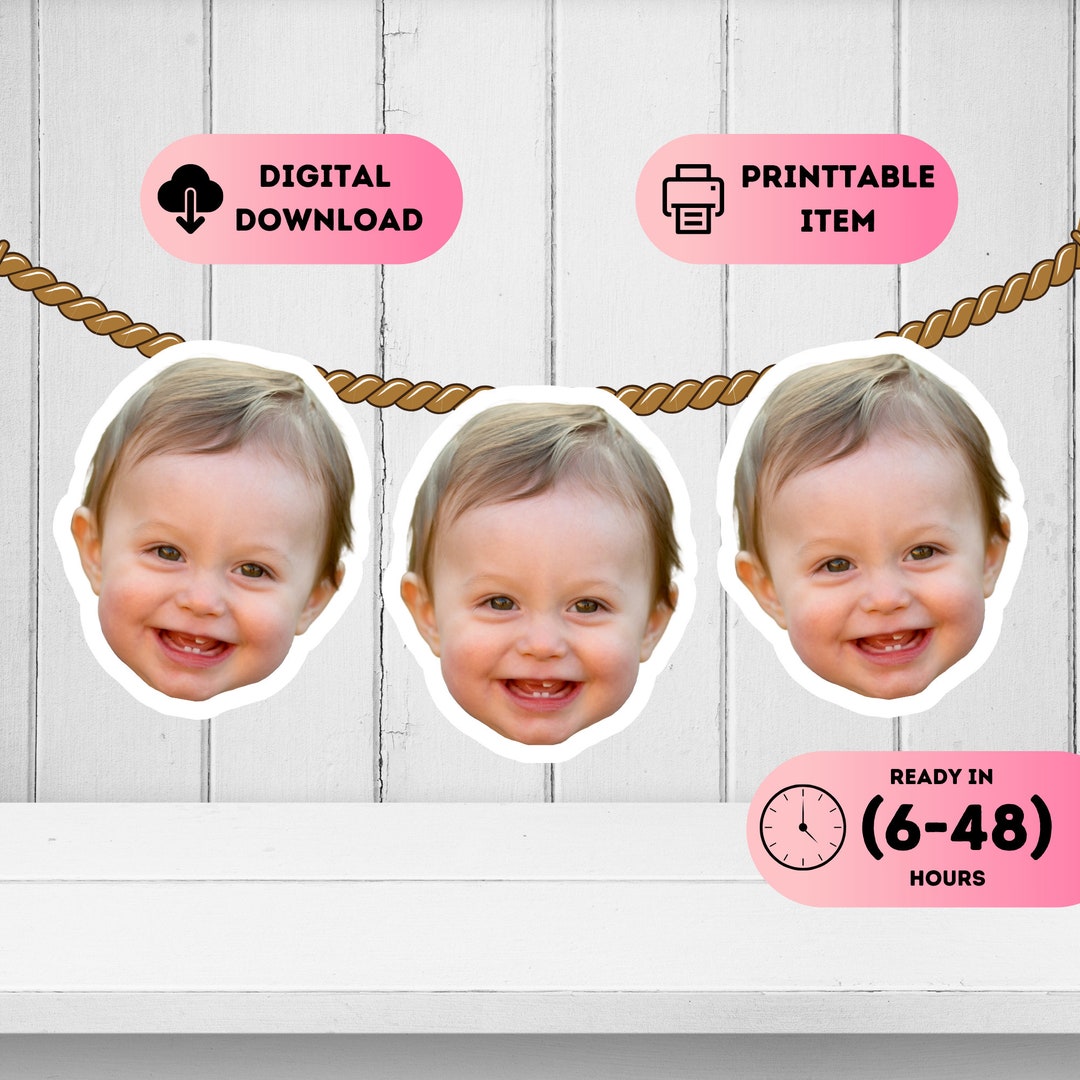 Custom Baby Photo Banner,personalized Birthday Banner,customized Party ...