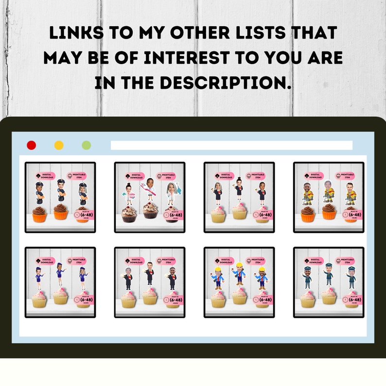 Architect Face Toppers,engineer Cupcake Toppers,construction Engineer ...