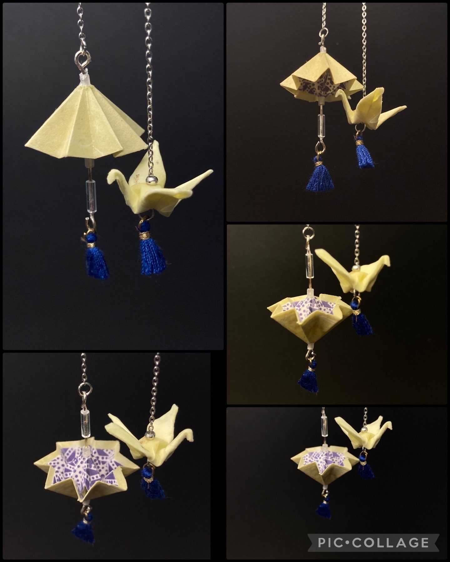 Dangle Origami Crane, Raindrop & Umbrella - Etsy