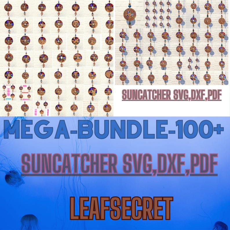 Suncatcher SVG Laser Cut File Bundle, 100+ Designs (PDF, DXF) - Etsy