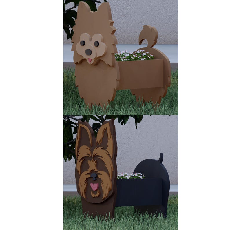 Animal Planter Box Scroll Saw Patterns: Garden & Indoor Decor (digital ...