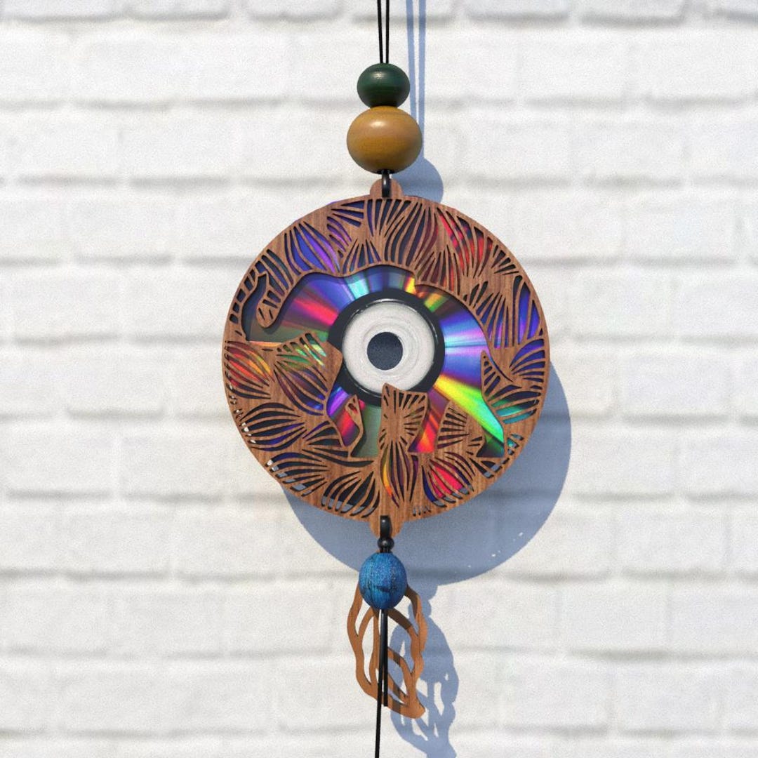 3 Elephants Animals Svg Cnc Template Suncatcher,reflective Cardboard ...