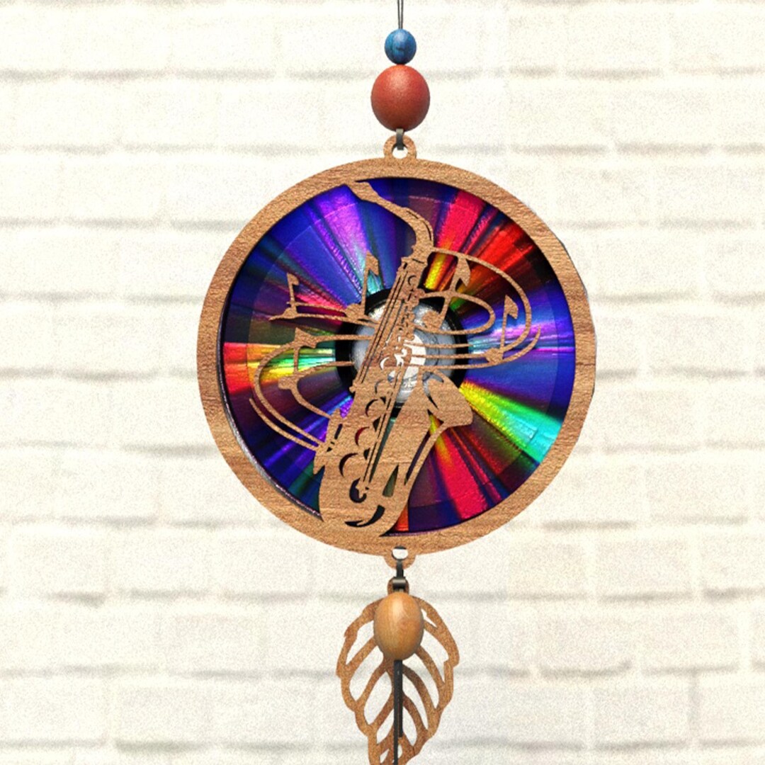 Saxophone,music,singer Svg Suncatcher,reflective Cardboard,repurposing ...
