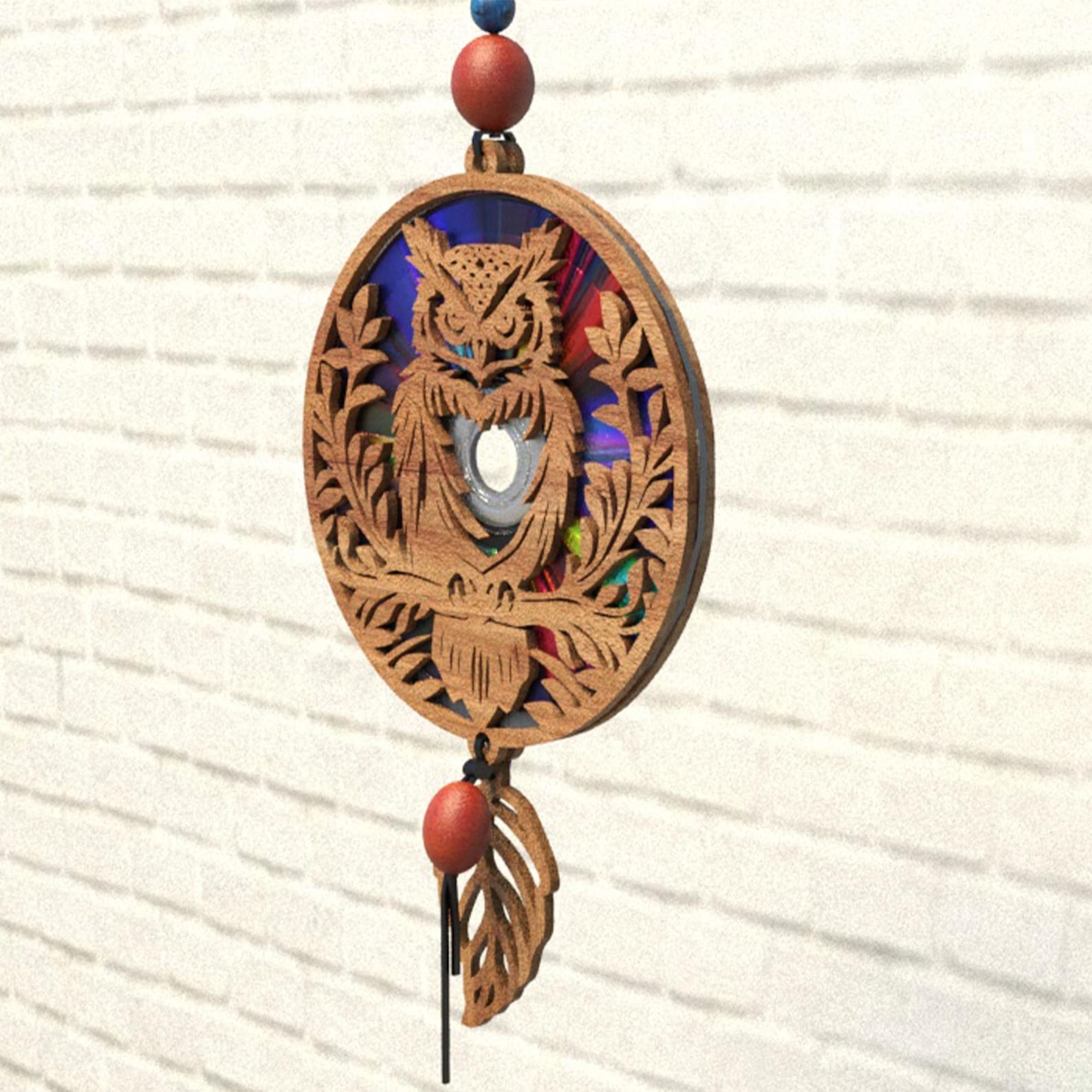 Owl Animal Svg Cnc Template Suncatcher,reflective Cardboard,repurposing ...