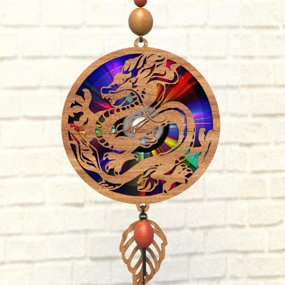 Dragon,snake Svg Suncatcher,reflective Cardboard,repurposing Dvds,cd ...