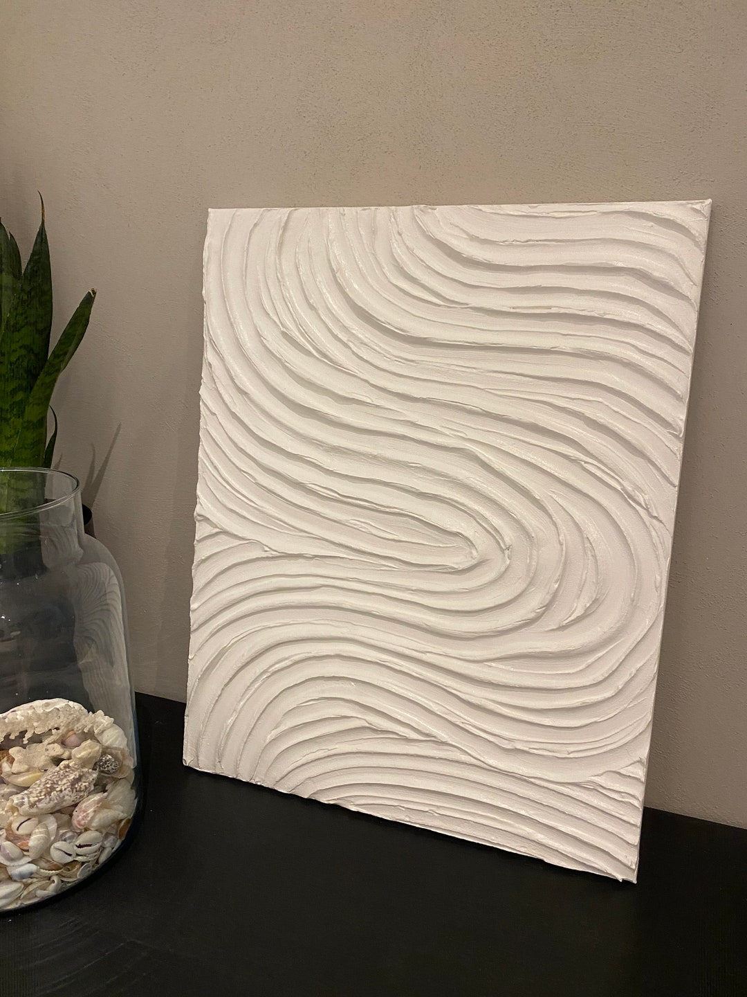 Plaster Wall Art | Textured Canvas | Plaster Painting | Handmade Wall ...